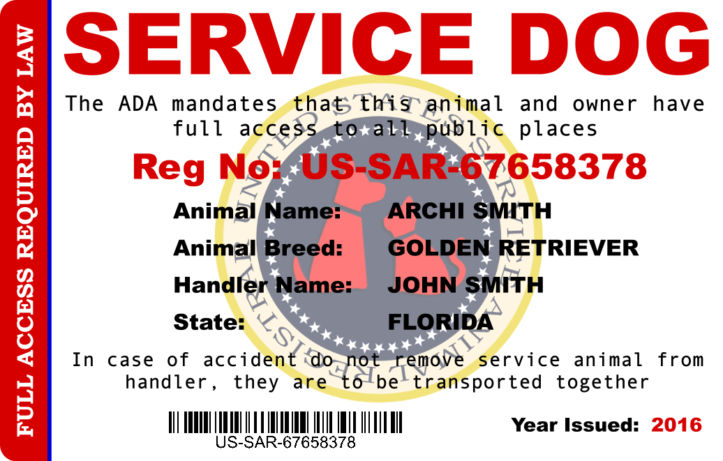 How to Register Service Dog Now 2020 – US Service Animal Registrar